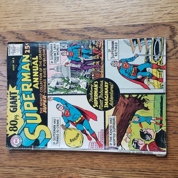 DC Comics | Other | Vintage 6s 80pg Giant Superman Annual No Dc Comics ...